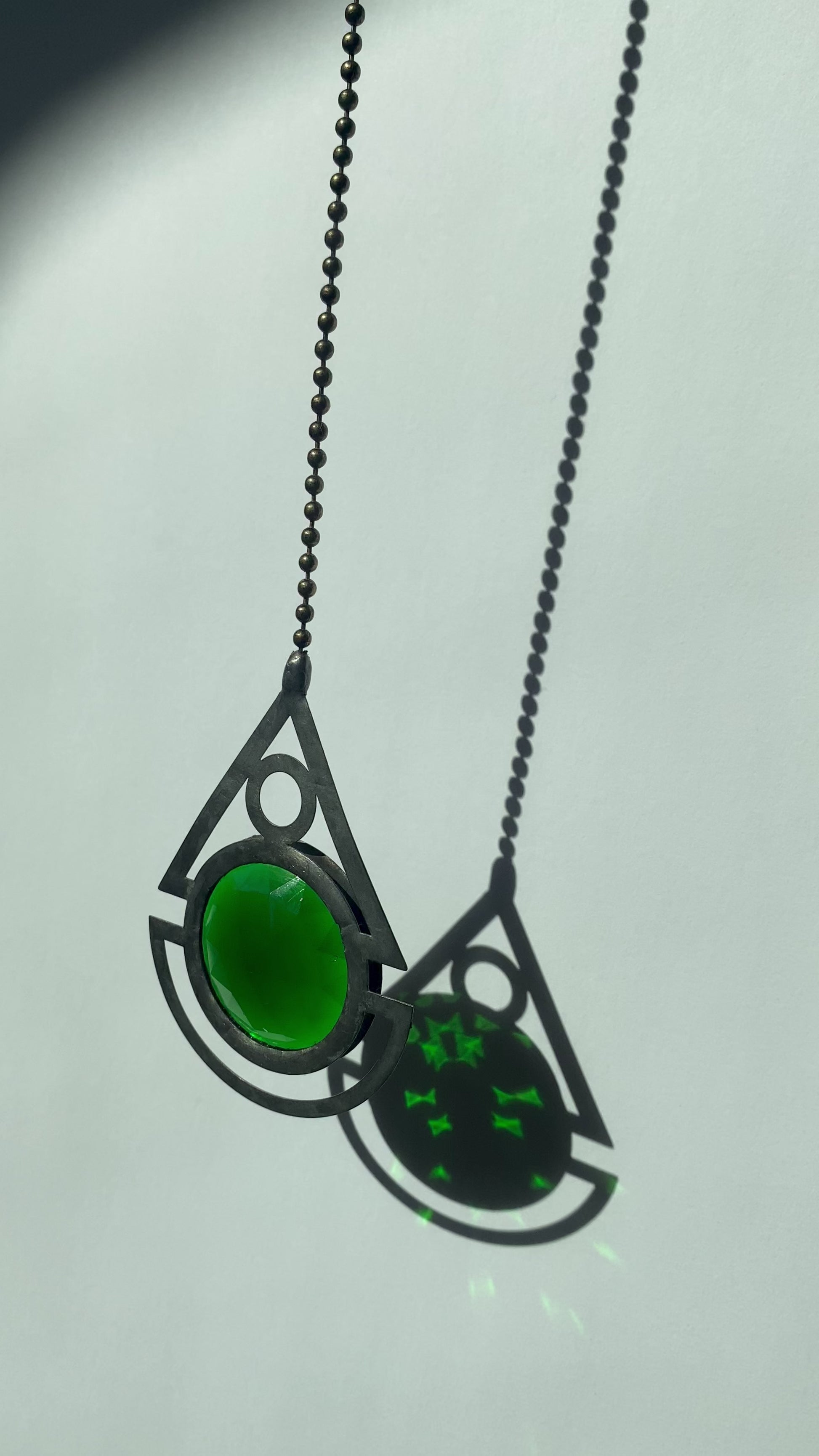 Mini Emerald Seafarer Suncatcher – Etta Kostick Designs